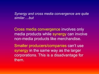 Synergy and cross media convergence | PPSX