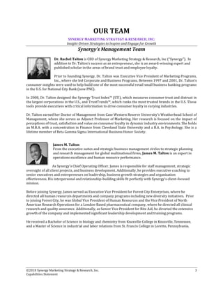 Synergy Capabilities Statement | PDF