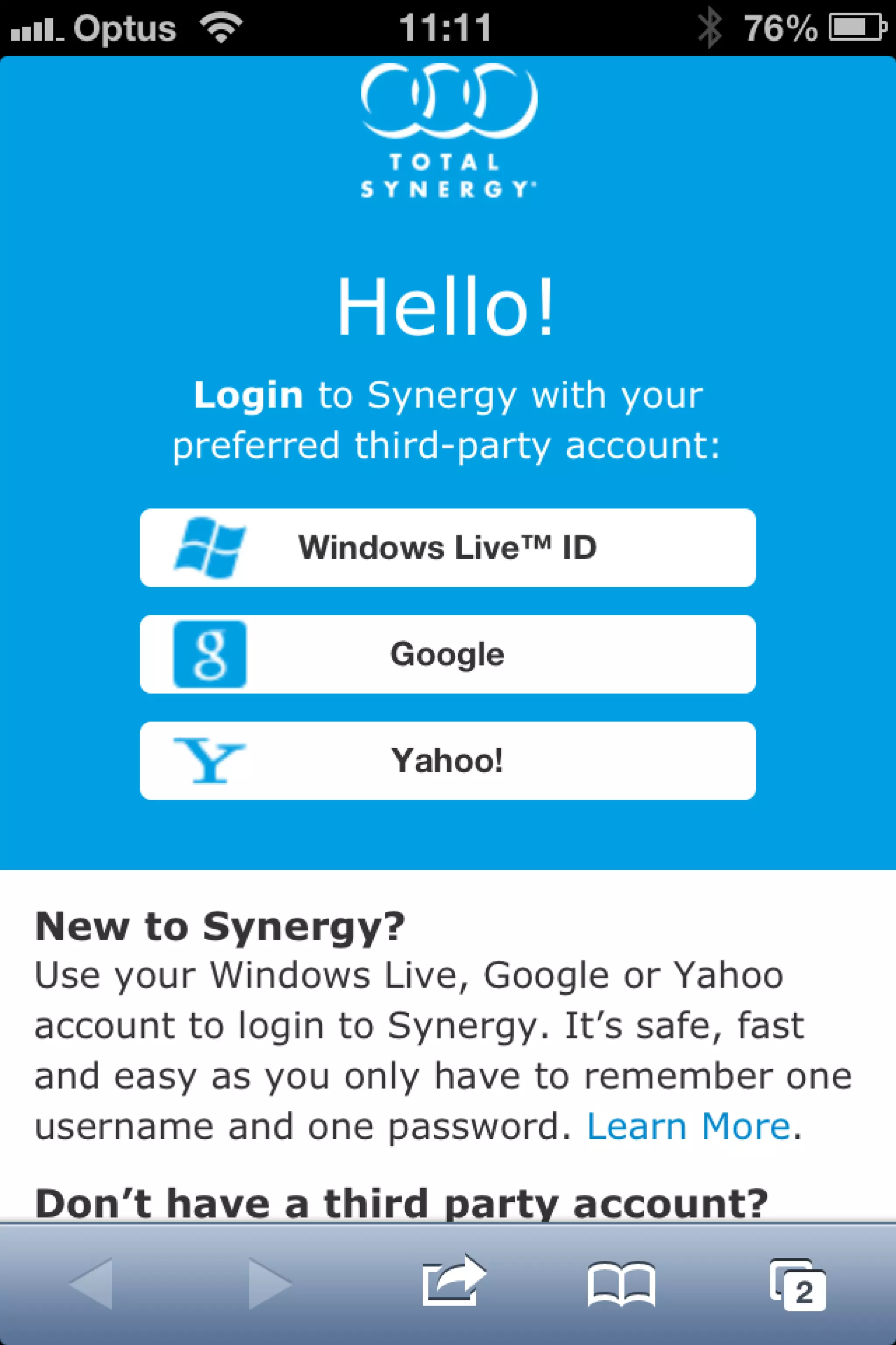 Synergy Cloud App – mobile screenshots | PDF