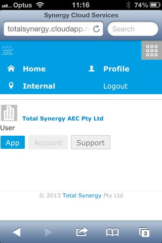 Synergy Cloud App – mobile screenshots | PPT