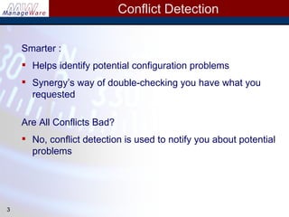Understanding Synergy Conflicts | PPT
