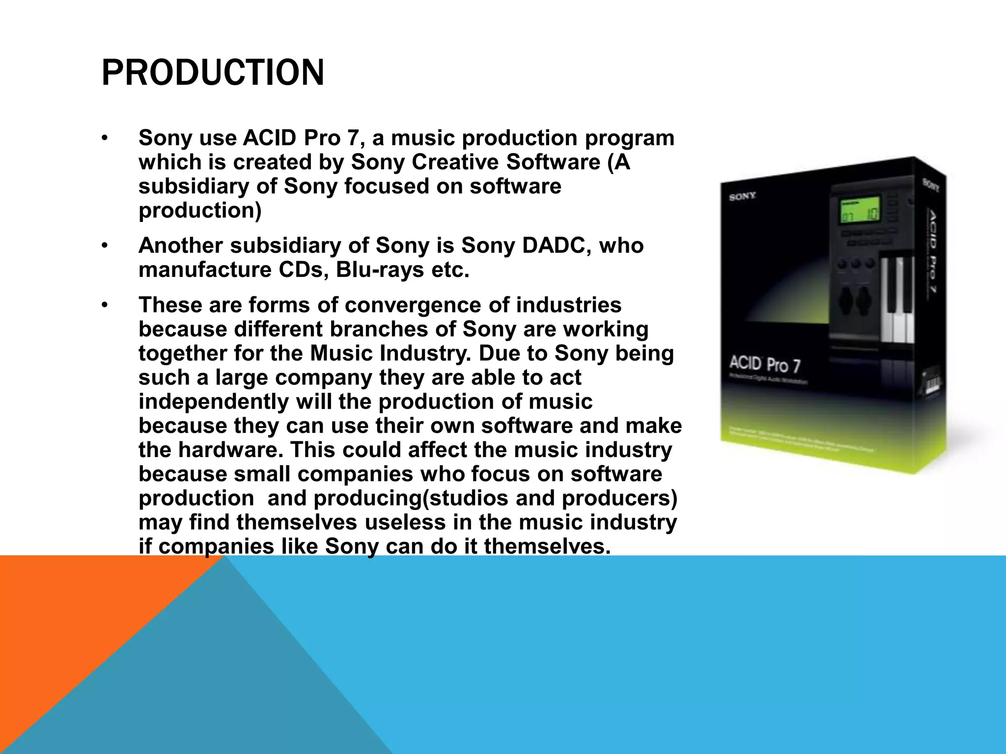 Synergy & Convergence in Sony Music Entertainment | PPTX