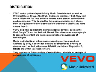 Synergy & Convergence in Sony Music Entertainment | PPTX