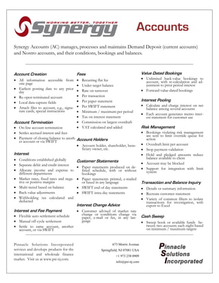 Synergy Fact Sheets | PDF