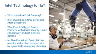 Industrial IoT with Intel IoT Gateway & Octoblu | PPT