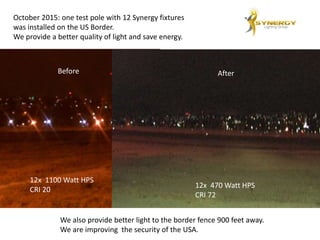 Synergy Lighting Group Investor pitch deck | PPT