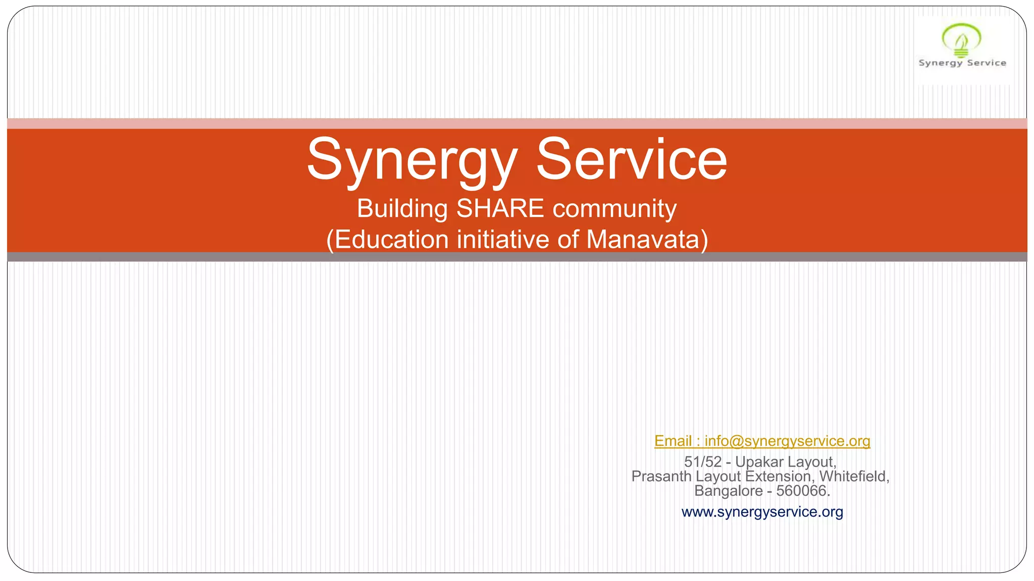 Synergy service slide share | PPTX