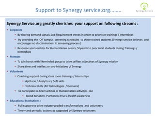 Synergy service Introduction | PPTX