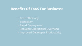 SynergyTop | Accelerating Development With FaaS | PPTX