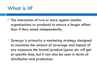 Synergy video games | PPT