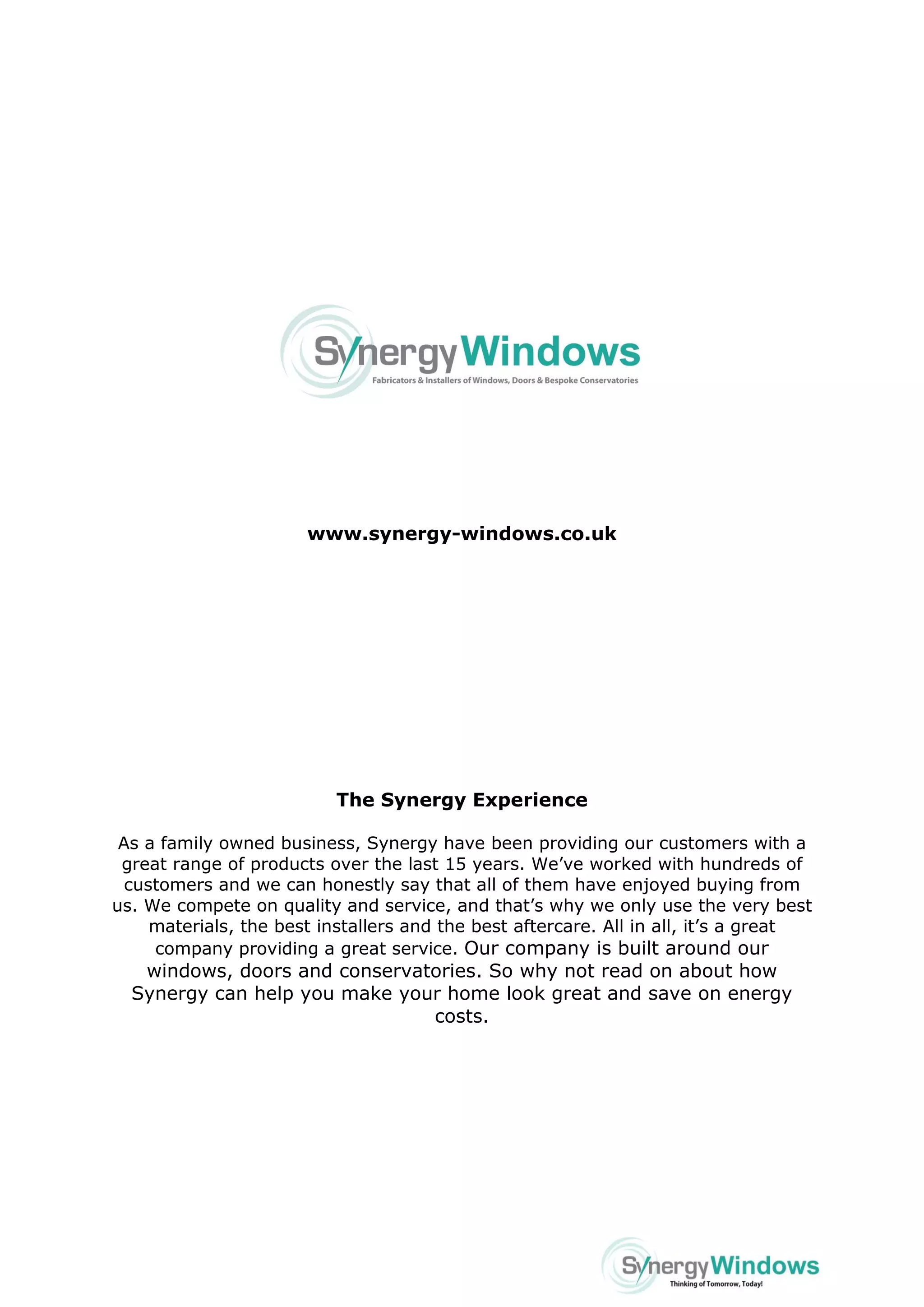 Synergy Windows | PDF