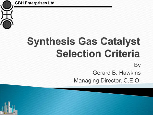 Syngas Catalyst Selection Criteria | PPT