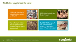 Syngenta's Predictive Analytics Platform for Seeds R&D | PPTX
