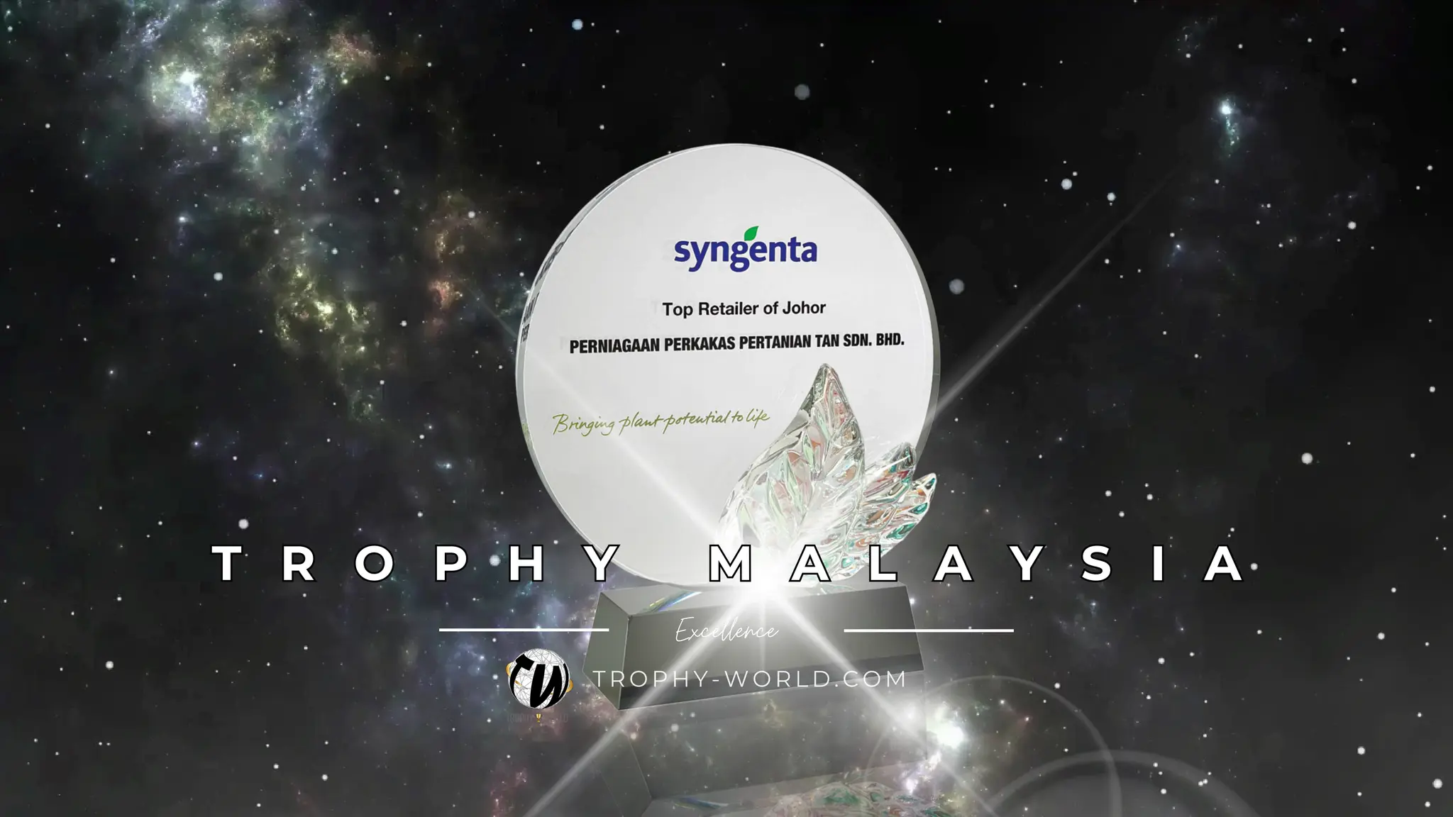 Syngenta Top Retailer Award at Trophy-World Malaysia | Custom Trophies ...