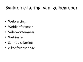 Synkron læring | PPT