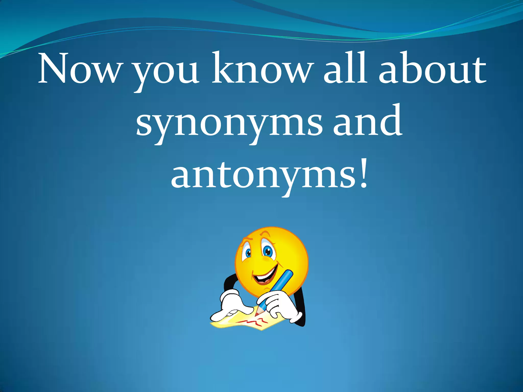 Synonym and Antonym PowerPoint | PPTX