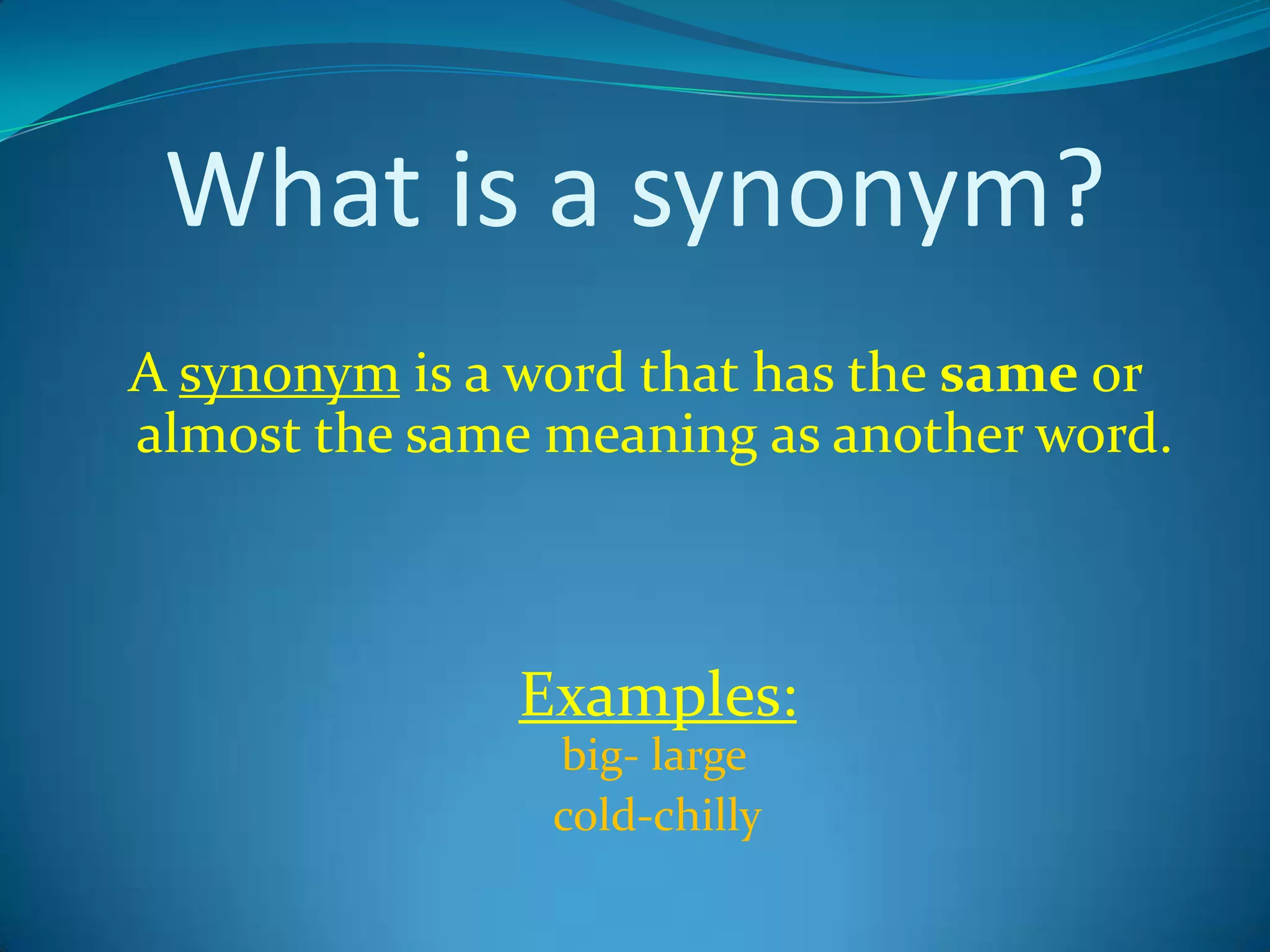 Synonym and Antonym PowerPoint | PPTX