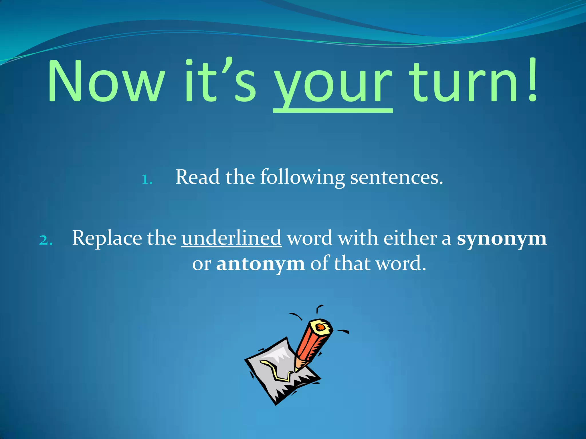 Synonym and Antonym PowerPoint | PPTX