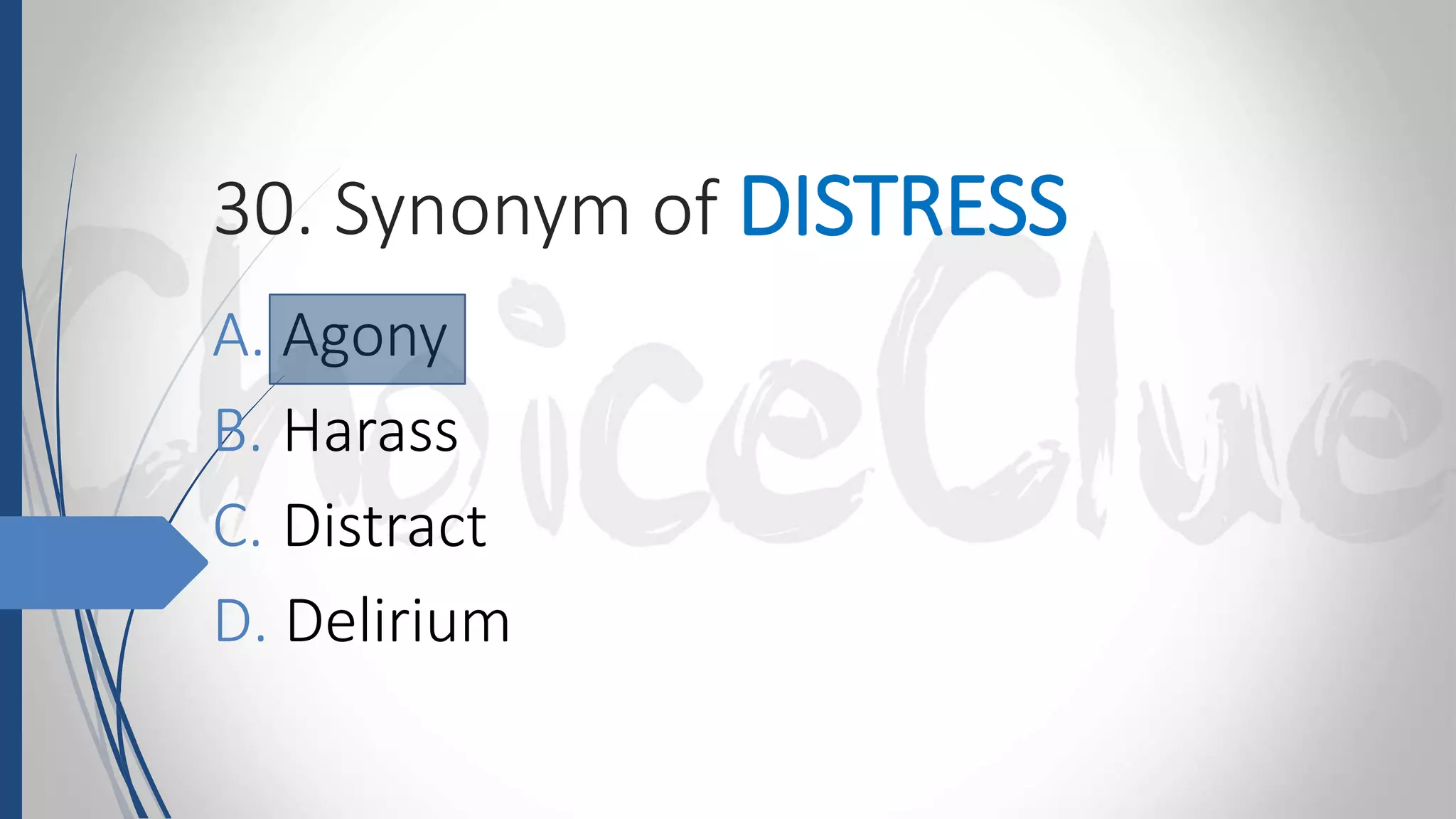 Synonym with letter D | PPTX