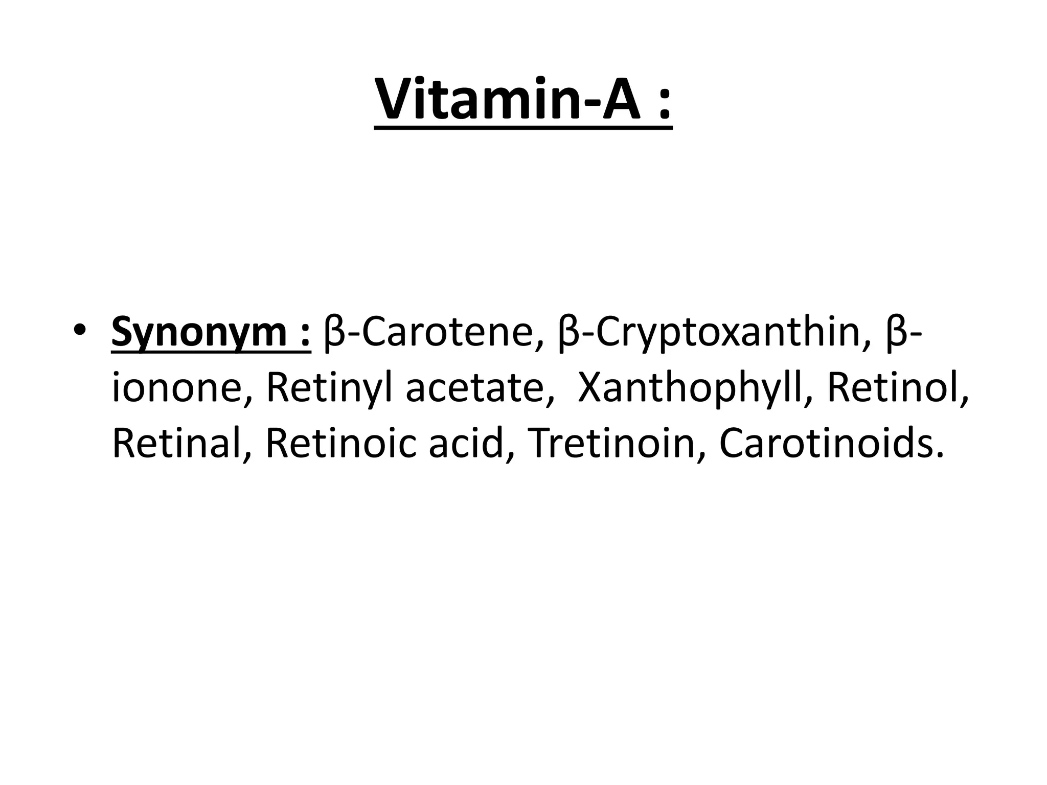 Synonym of vitamins | PPTX