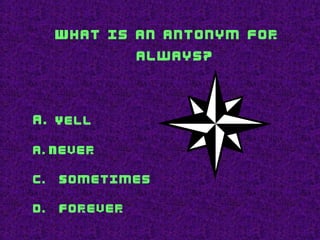 Synonyms and Antonyms | PPT