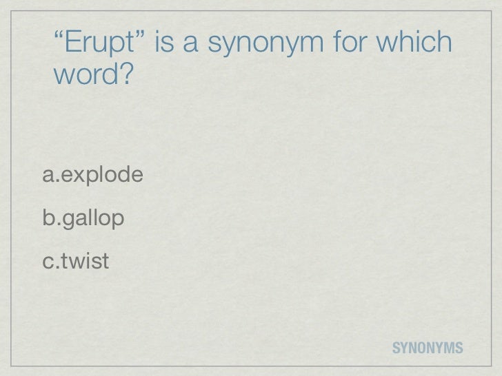 Exploiting Synonym