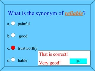 Synonyms | PPT