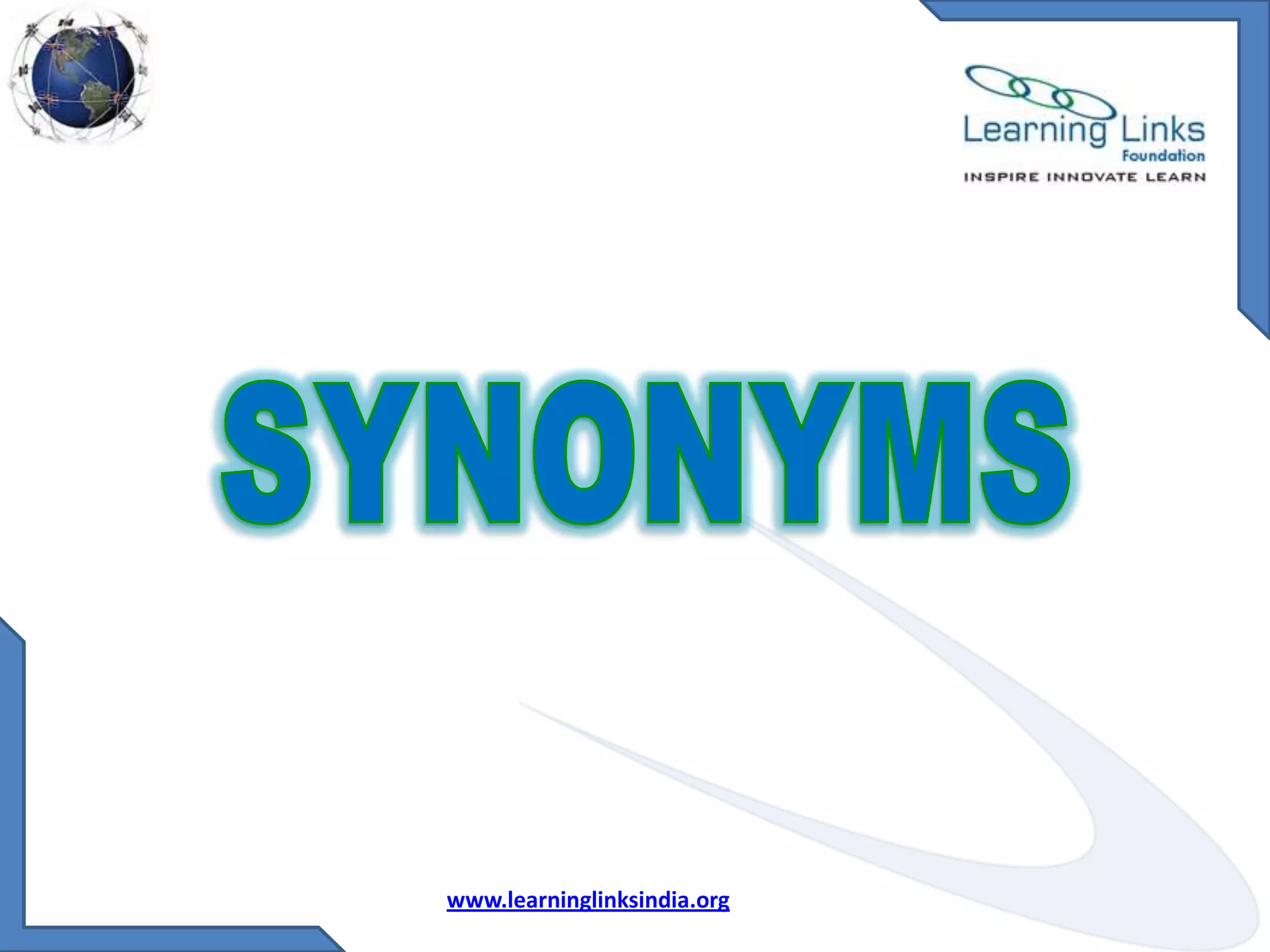 Synonyms | PPTX