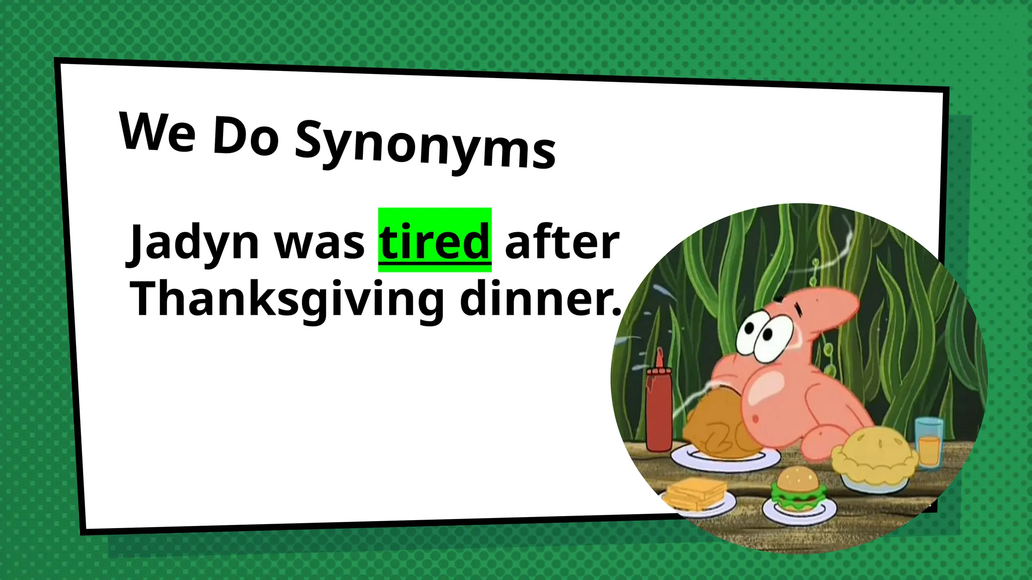 Synonym Lesson for Third & Fourth Grade Students | PPT