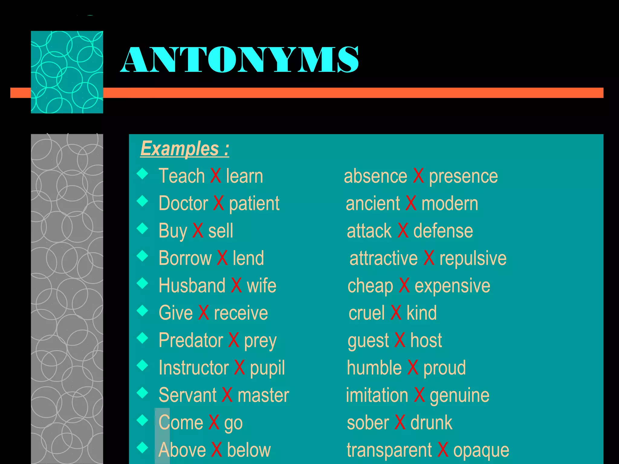 Synonyms and-antonyms (blackboard) | PPT