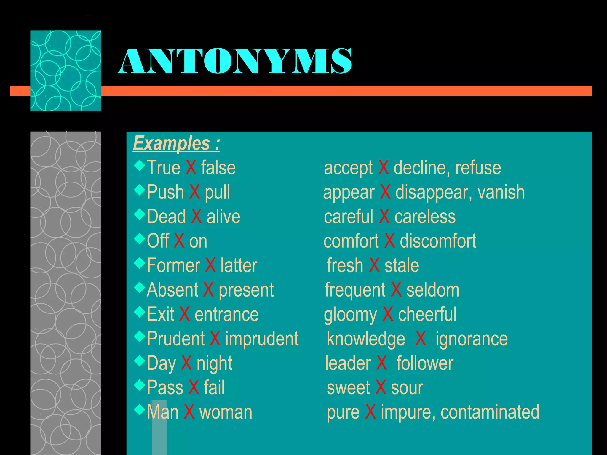 Synonyms and-antonyms (blackboard) | PPT