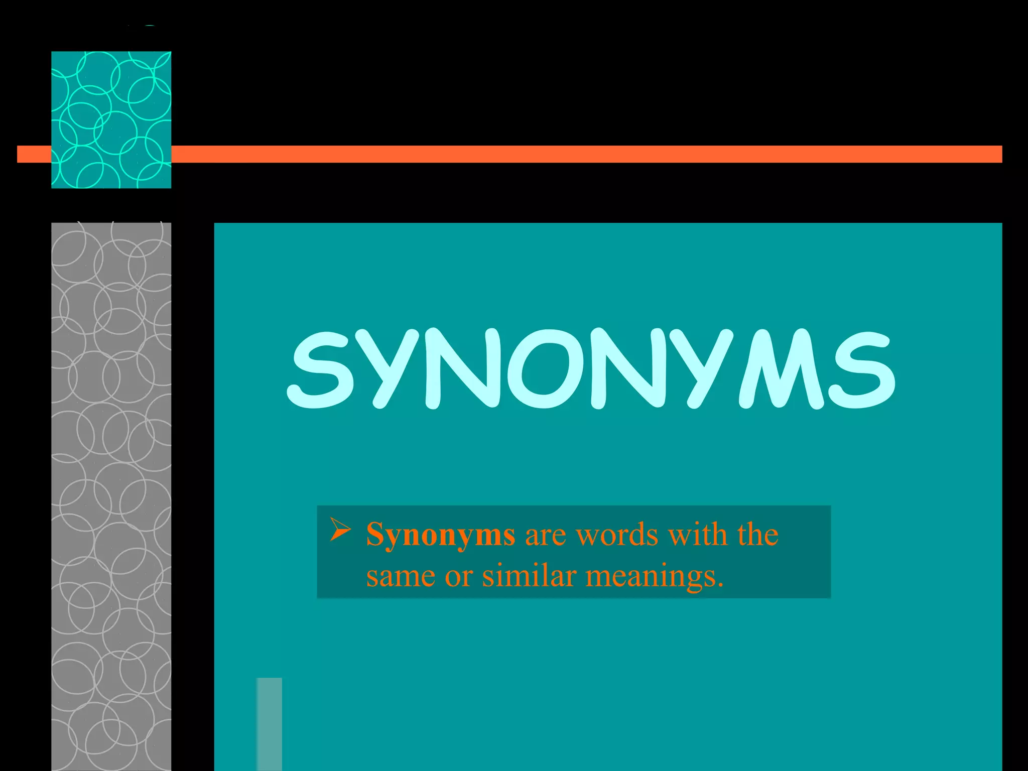 Synonyms and-antonyms (blackboard) | PPT
