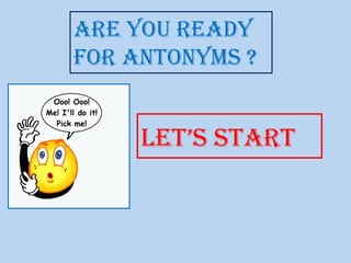 Synonyms and-antonyms (blackboard) | PPT