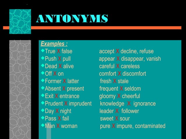 Synonyms and-antonyms (blackboard) | PPT