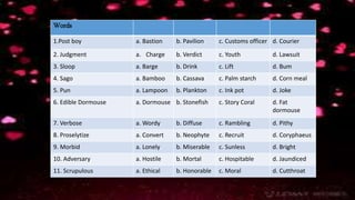 Synonyms and Antonyms | PPTX