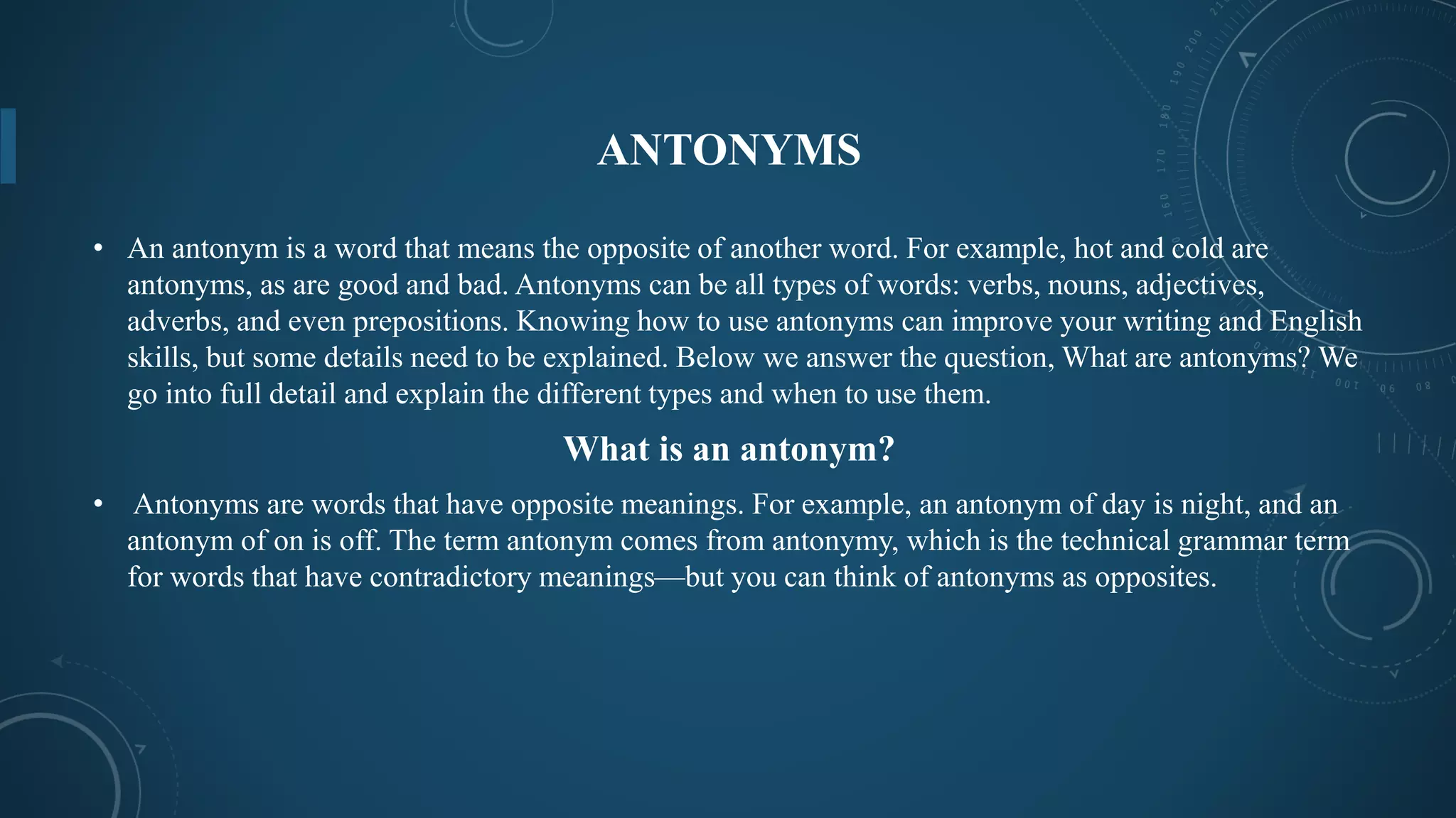 Synonyms and Antonyms.pptx | Dogs | Pets
