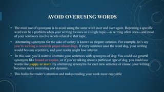 Synonyms and Antonyms.pptx | Dogs | Pets