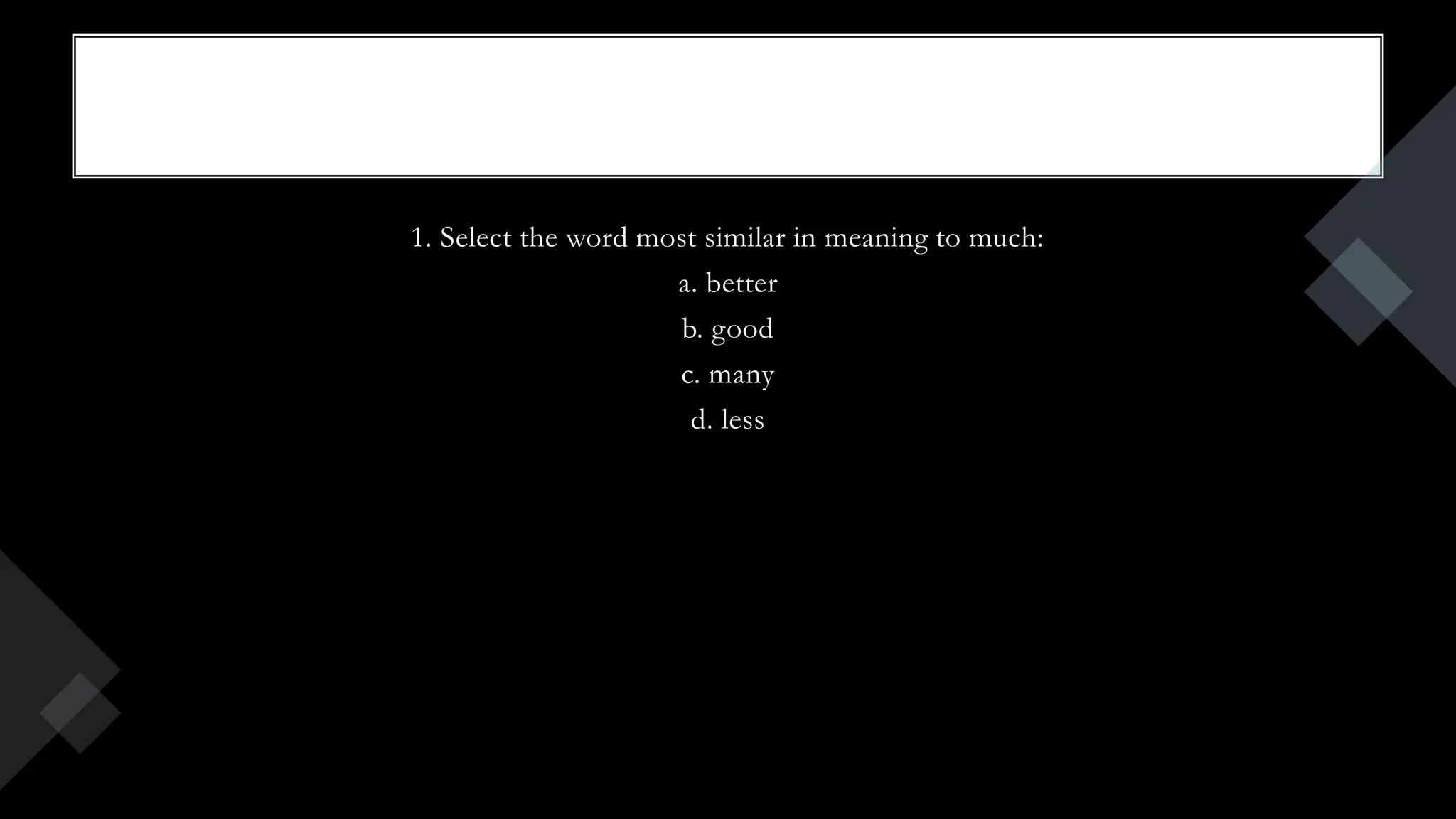 SYNONYMS and ANTONYMS Test Quiz and Guide | PPTX