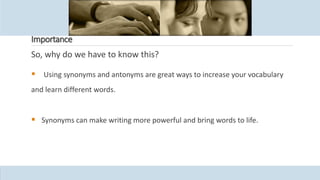 Synonyms and Antonyms Presentation.ppt