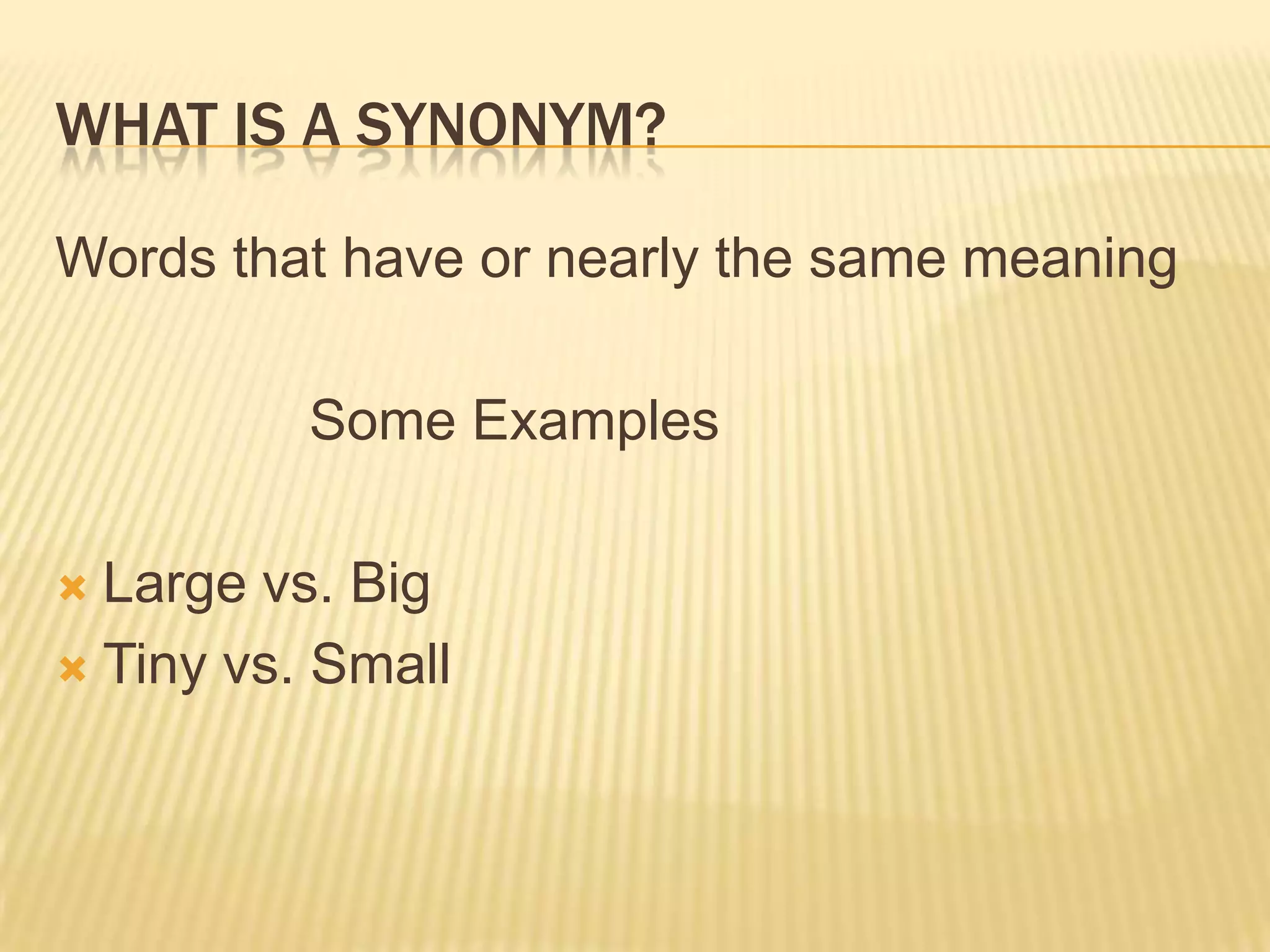 Synonyms & antonyms | PPTX