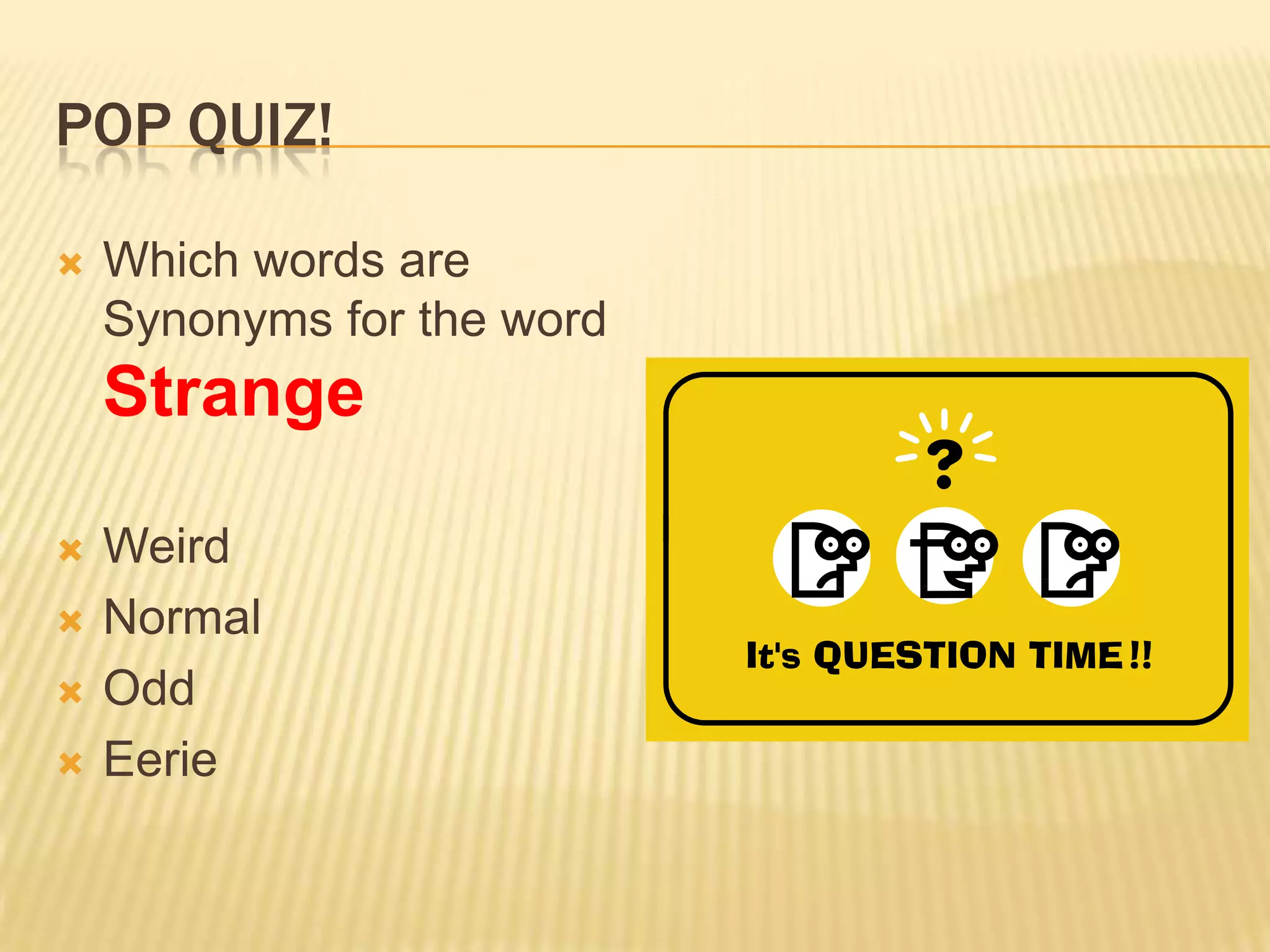 Synonyms & antonyms | PPTX