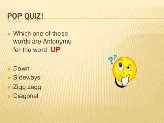 Synonyms & antonyms | PPTX