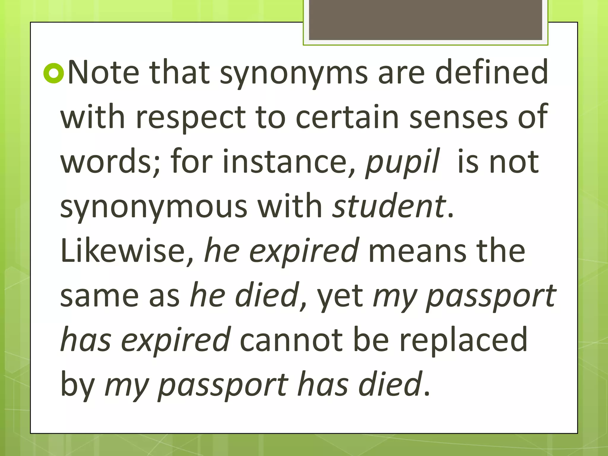 Synonyms and Antonyms | PPTX