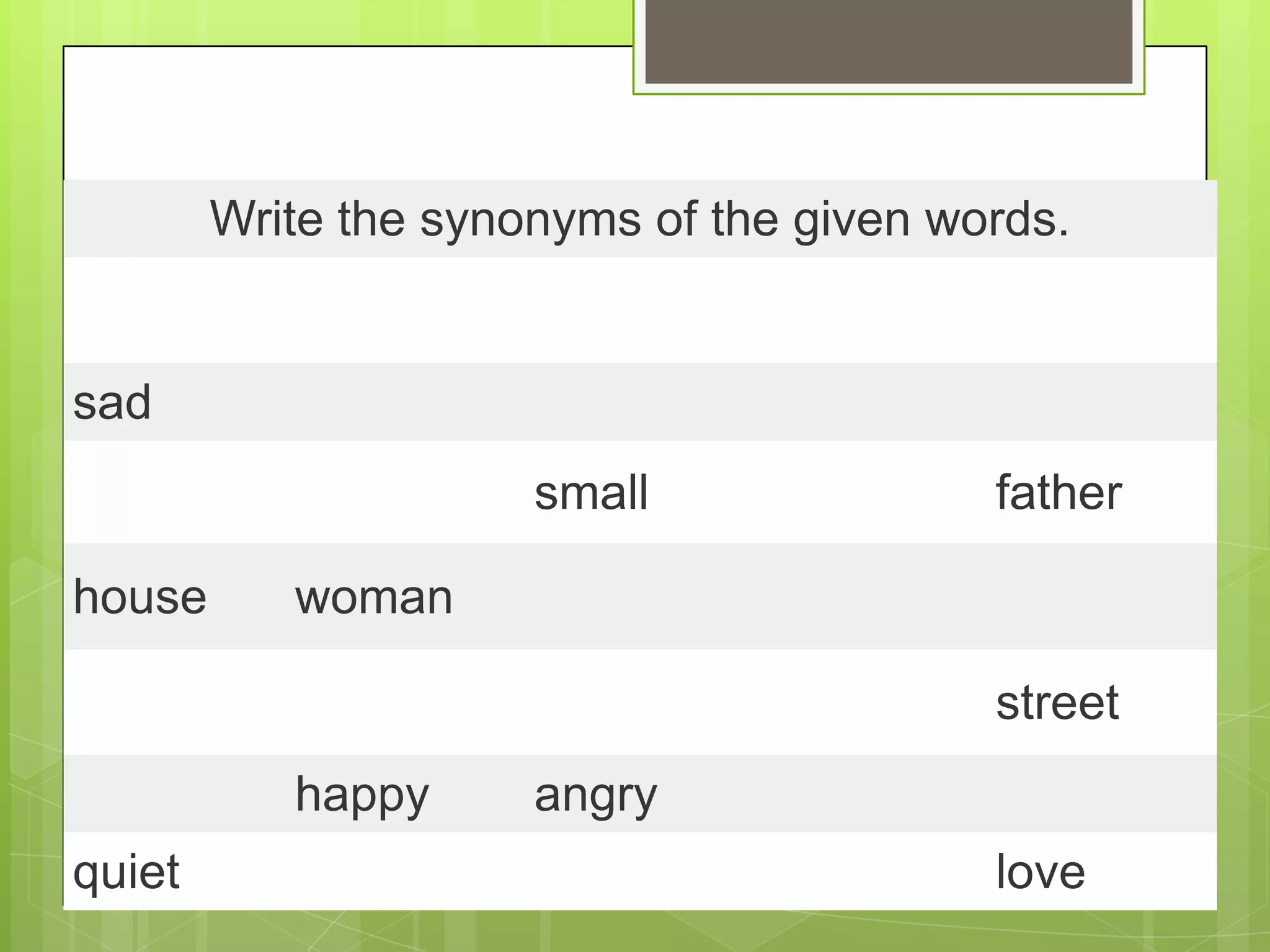 Synonyms and Antonyms | PPTX