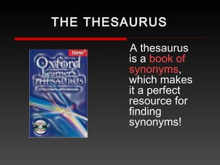 Synonyms antonyms | PPT