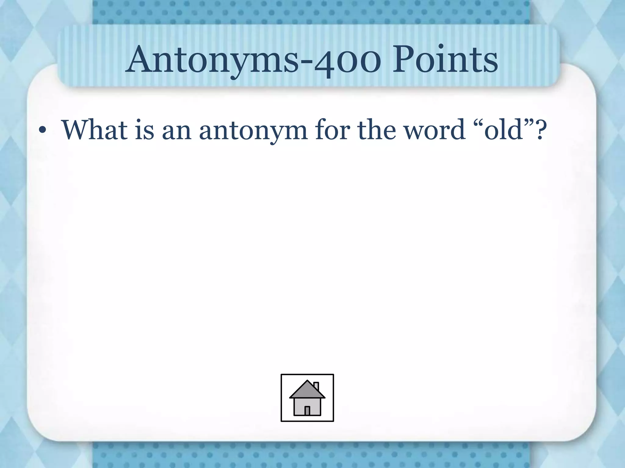 Synonyms, antonyms, homonyms | PPTX