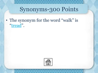Synonyms, antonyms, homonyms | PPTX