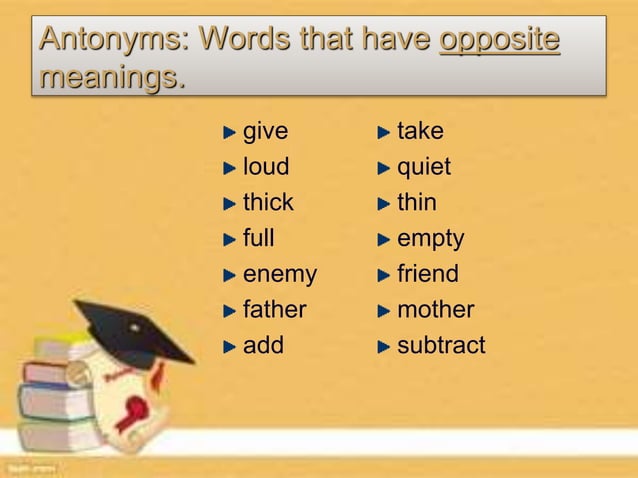 Synonyms, antonyms, homophones, homographs powerpoint | PPTX