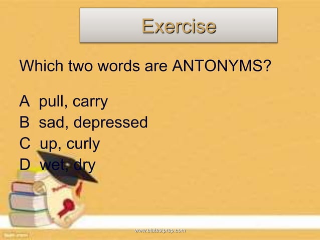 Synonyms, antonyms, homophones, homographs powerpoint | PPTX