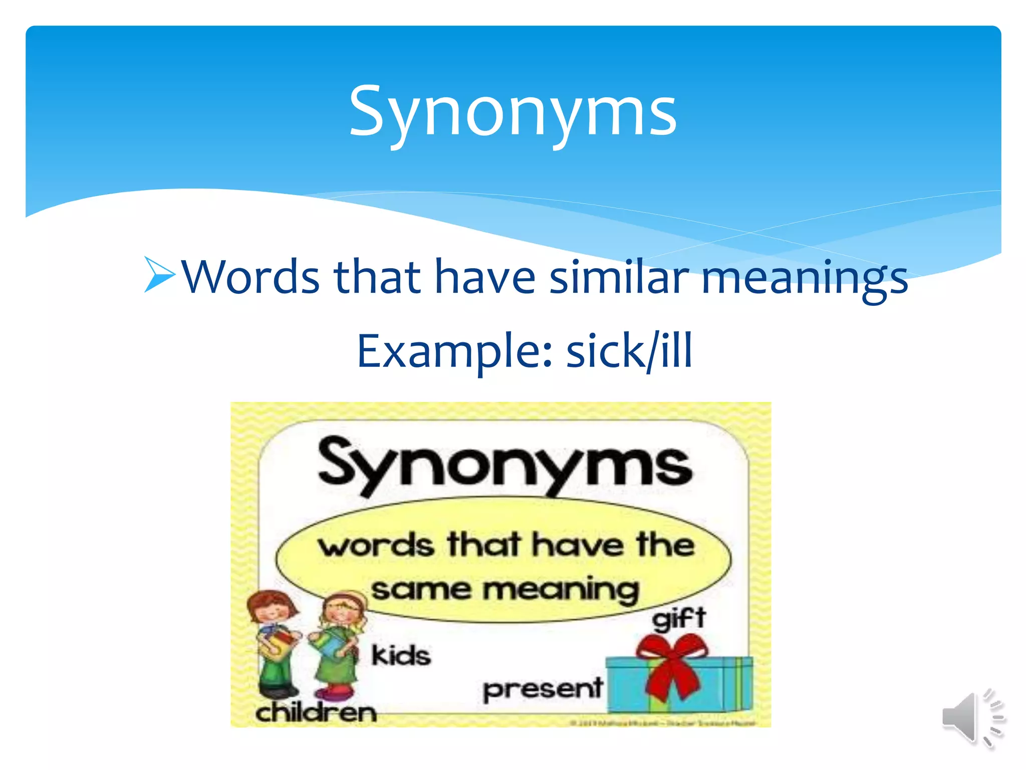 Synonyms & antonyms wagner | PPTX